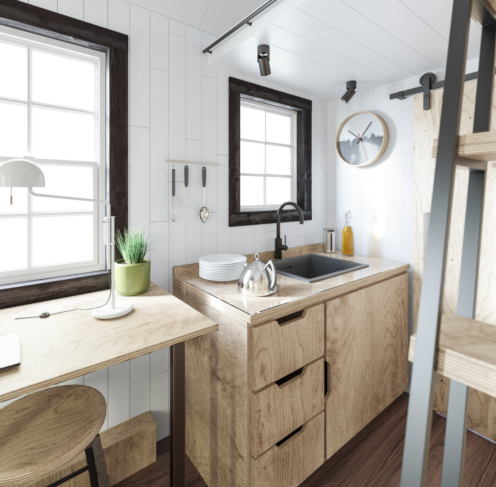 Simple Living Tiny House - Tiny Home Builders